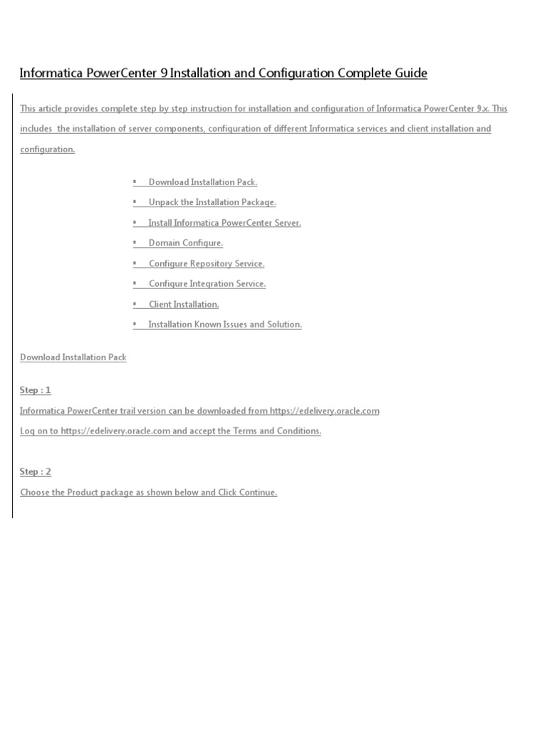 Informatica PowerCenter 9 Installation and Configuration Complete Guide ...