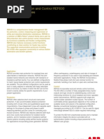 4CAE001685 - en REF650 Brochure | PDF | Relay | Transformer