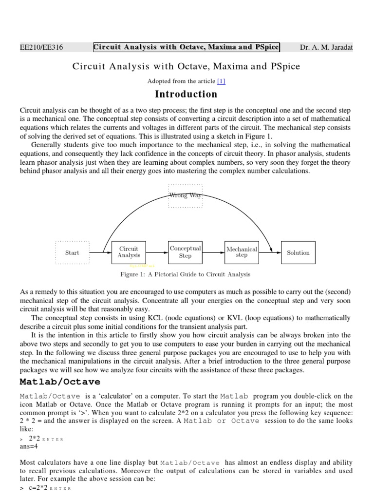 Circuit Analysis Using Octave, Maxima, and PSPICE | PDF | Bipolar Junction Transistor ...