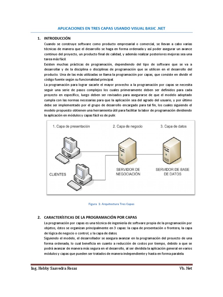 Aplicaciones en Tres Capas con VB.NET | PDF | Programación de ...