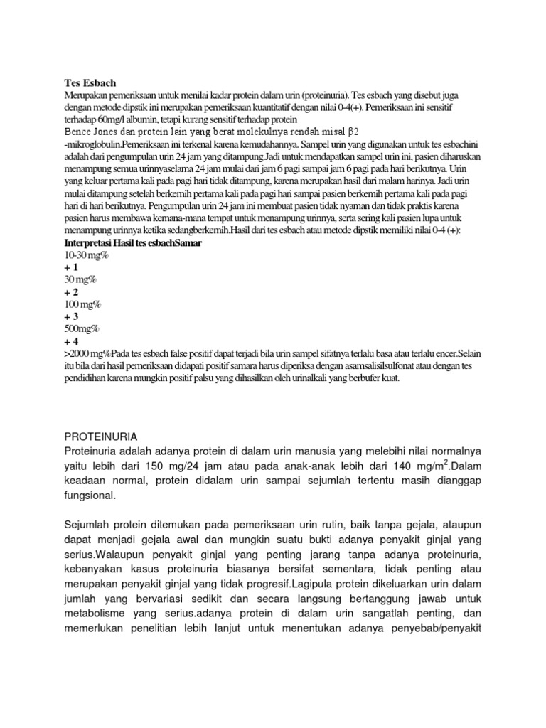 Tes Esbach | PDF | Kesehatan Holistik