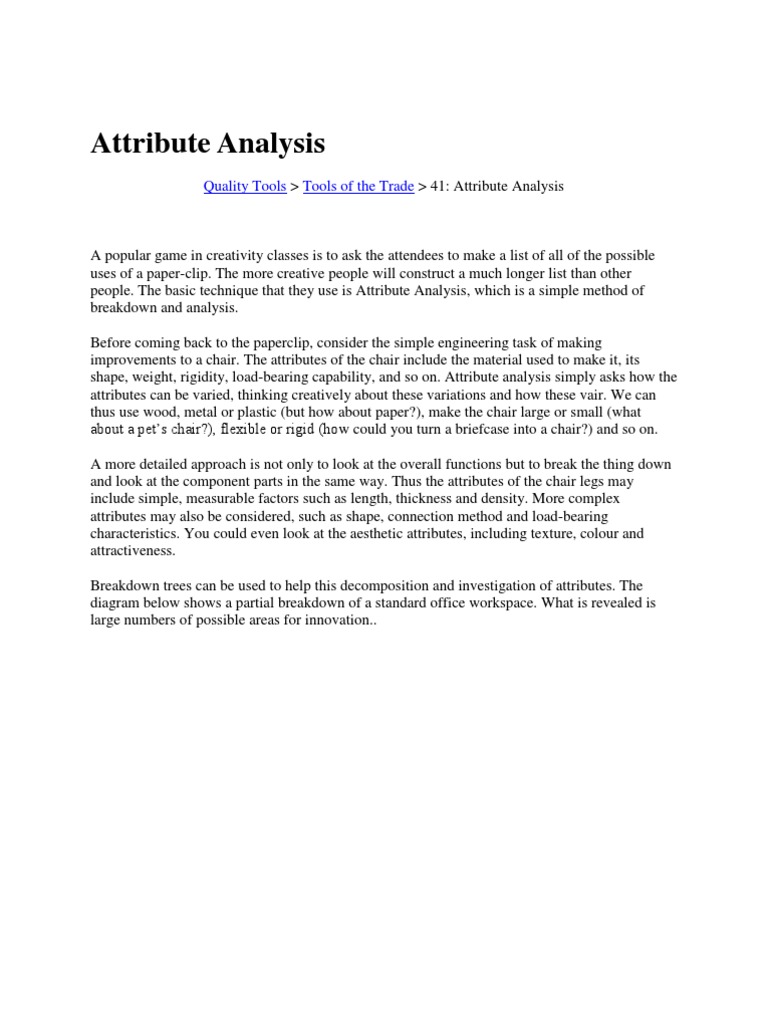 Attribute Analysis | Download Free PDF | Epistemology | Psychological ...