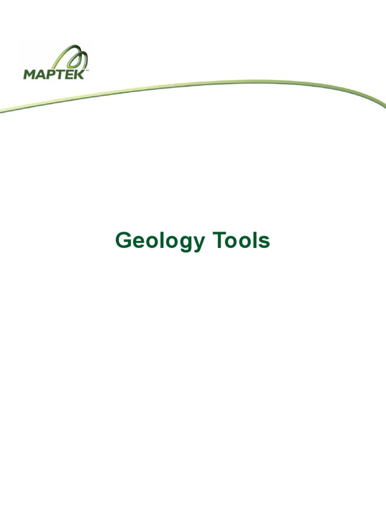 Geology Tools | PDF | Tabla (base de datos) | Archivo de computadora