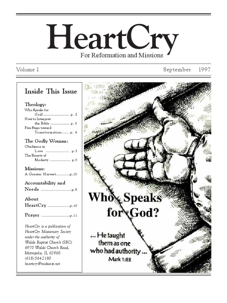 Heart Cry Nr.1 | Christian Mission | Bible