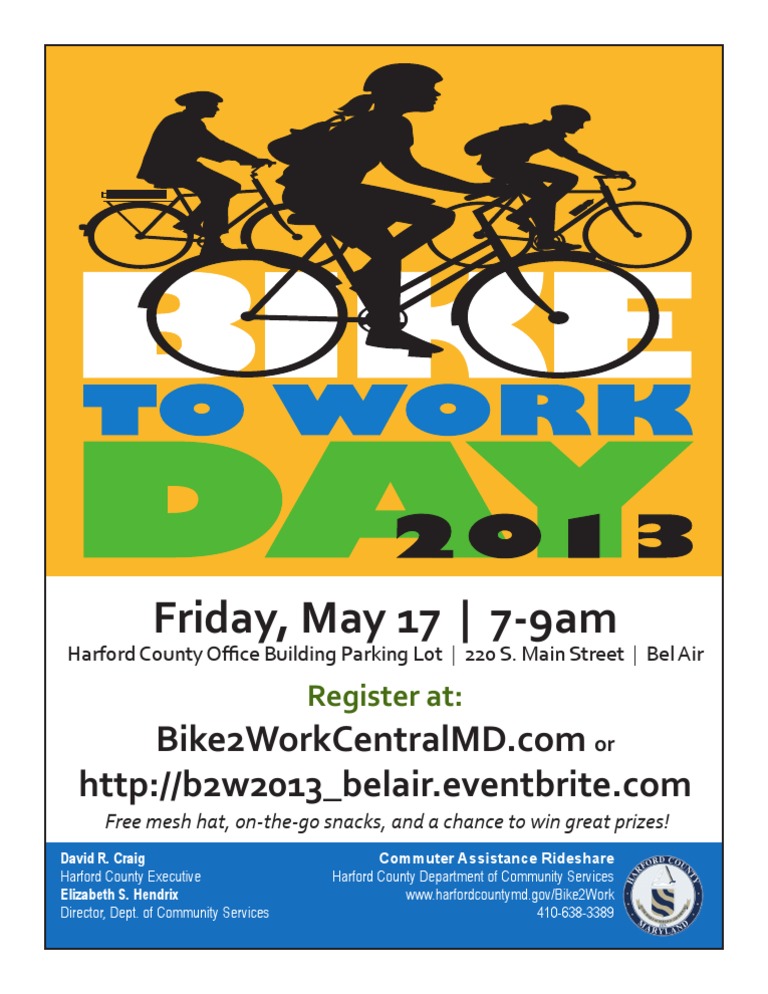 Bike2Work Day 2013 Flyer General | PDF | Business | Technology ...