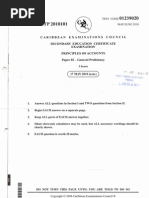 Csec Poa Past Paper 2017 | PDF