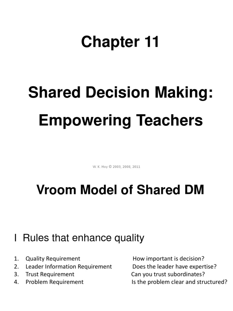 Shared Decision Making | PDF | Consensus Decision Making | Leadership
