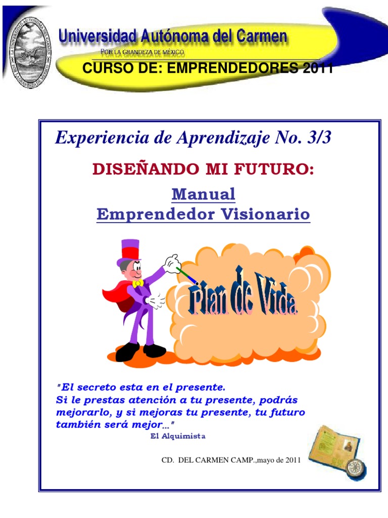 Manual Plan De Vida Pdf Descargar Gratis Pdf Adolescencia Adultos