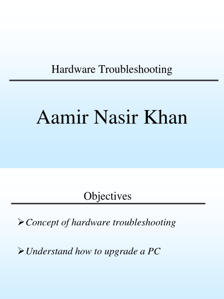 Hardware Troubleshooting | PDF | Troubleshooting | Personal Computers