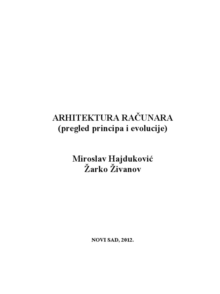 Arhitektura Racunara | PDF