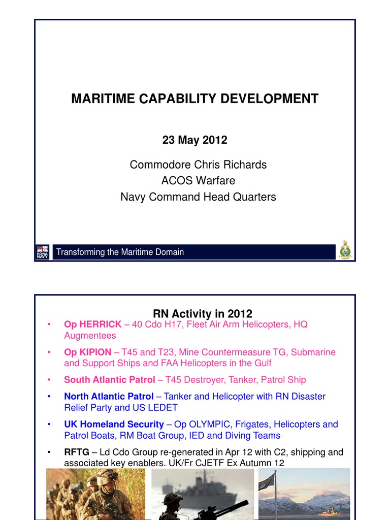 Transforming The Maritime Domain | PDF | Royal Navy | United States Navy