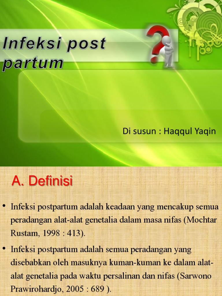 Infeksi Postpartum: Definisi dan Penanganan | PDF