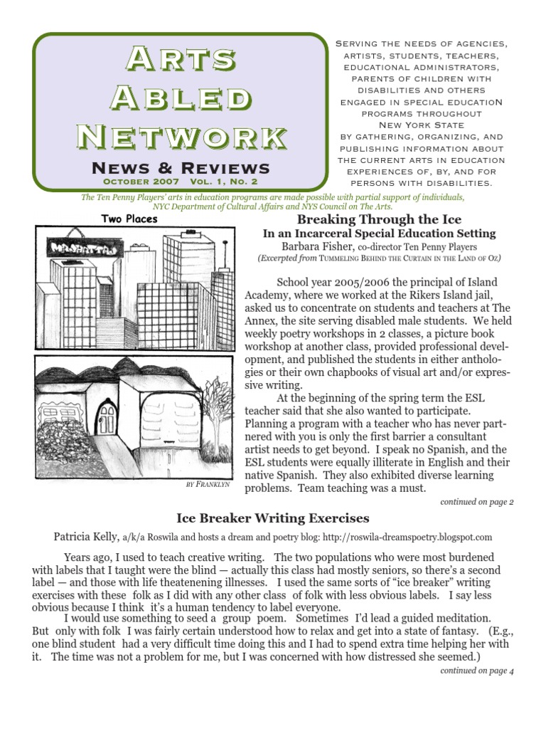 Arts Abled Network | PDF | English As A Second Or Foreign Language ...