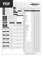 D20 Modern Character Sheet | PDF | D20 System | Tabletop Games