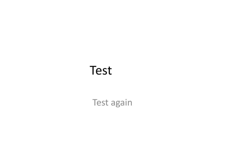 Test Document Overview | PDF