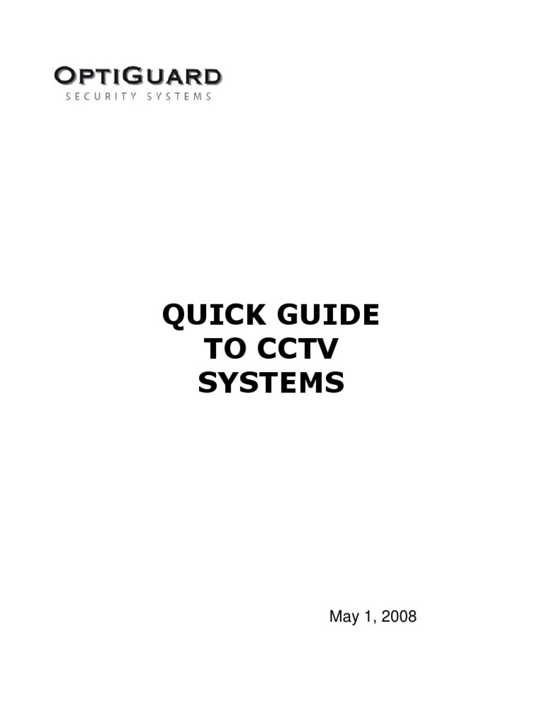 CCTV System Design Guide | PDF | Closed Circuit Television | Digital ...