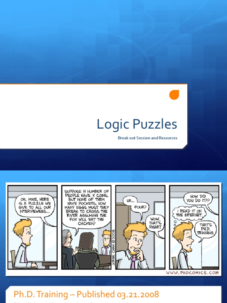 Logic Puzzles: Break Out Session and Resources | PDF | Drink | Camping