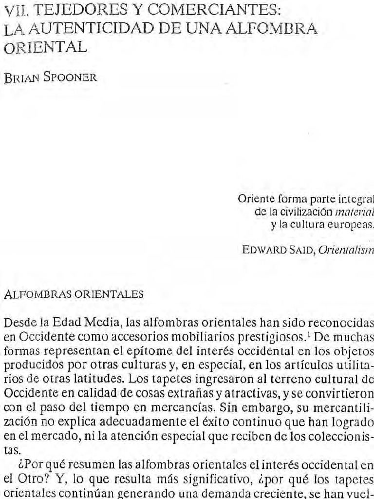 Brian Spooner | PDF | Textiles | Artes (general)