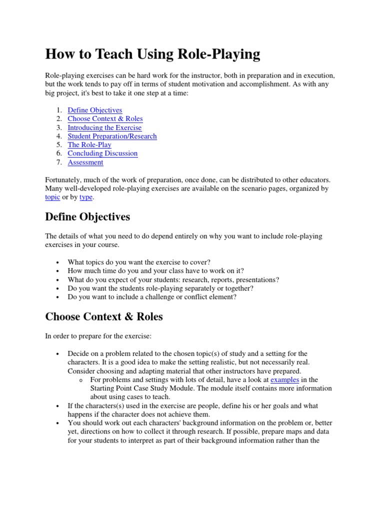 How To Teach Using Role | PDF | Motivation | Motivational