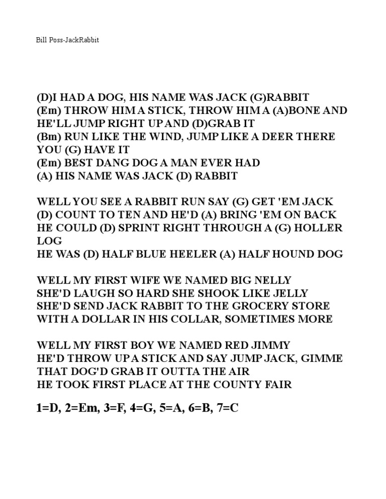 Jack Rabbit: A Dog's Tale | PDF
