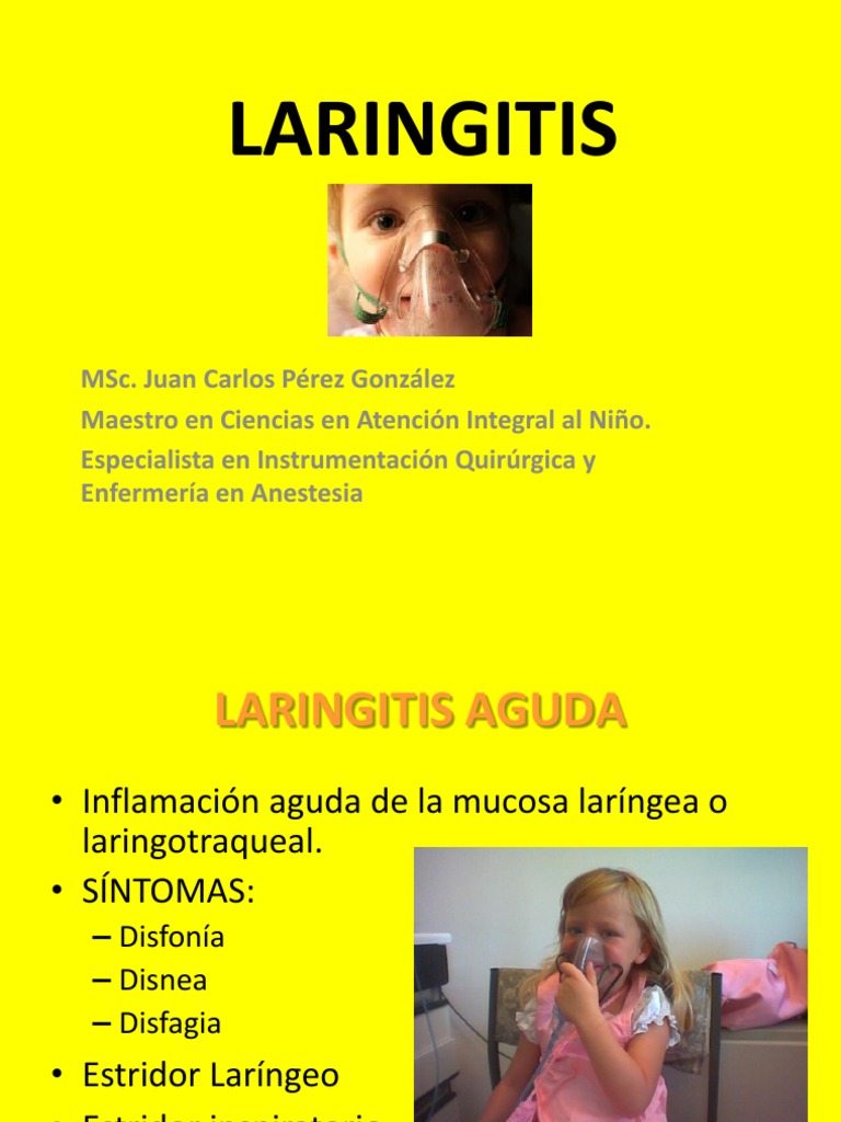 Laringitis | PDF | Medicina CLINICA | Neumología