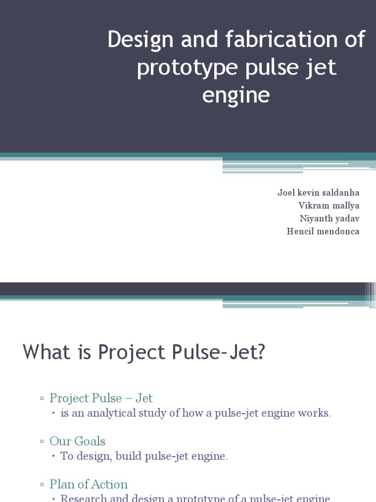Project Pulse Jet Engine | PDF | Engines | Propulsion