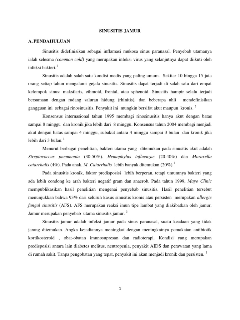 Sinusitis Jamur | PDF