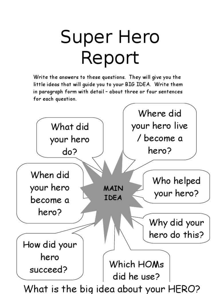 Super Hero Report | PDF