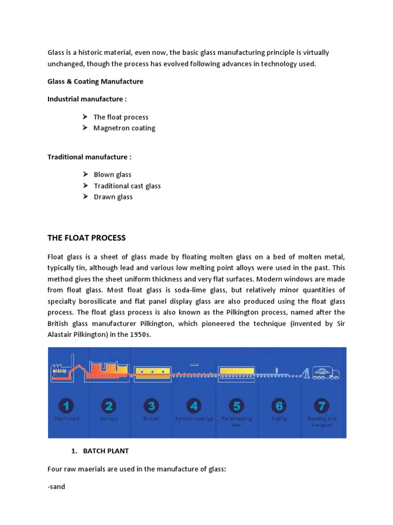 Glass Manufacturing | PDF | Glasses | Manmade Materials