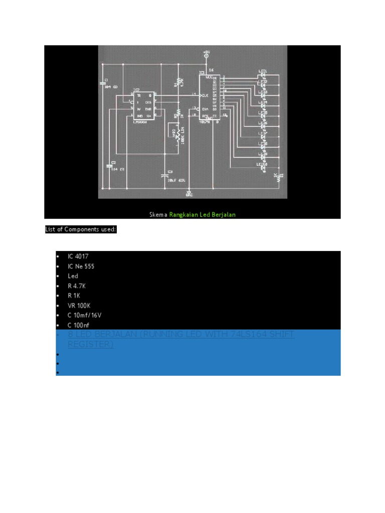 Rangkain Led Berjalan | PDF