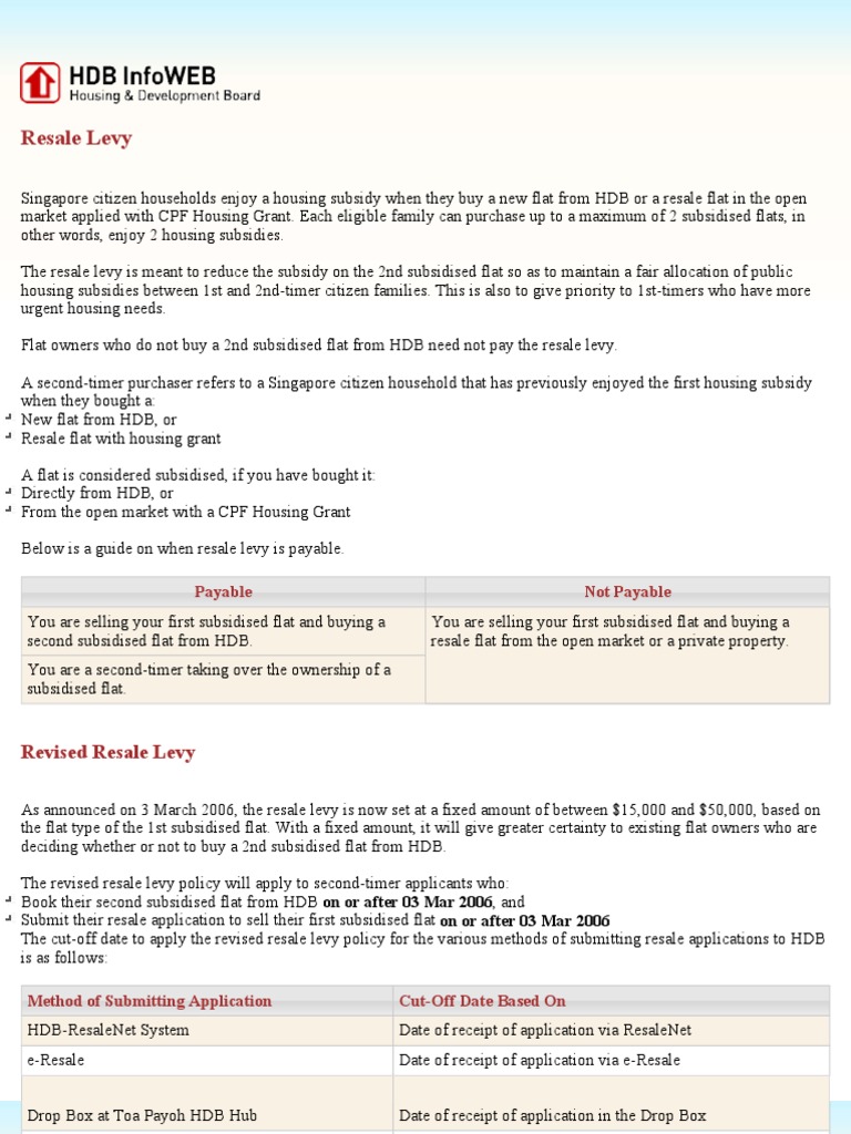 HDB InfoWEB Printer Friendly Page | PDF | Subsidy | Taxes