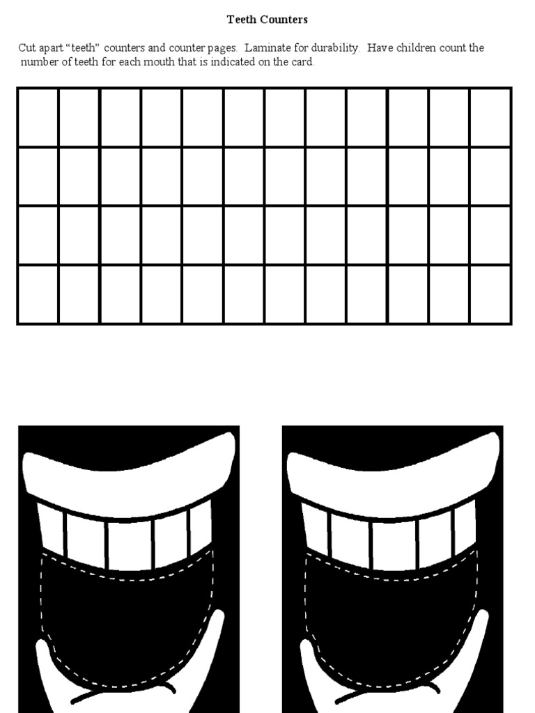 Kids Teeth Counting Activity | PDF | Language Arts & Discipline