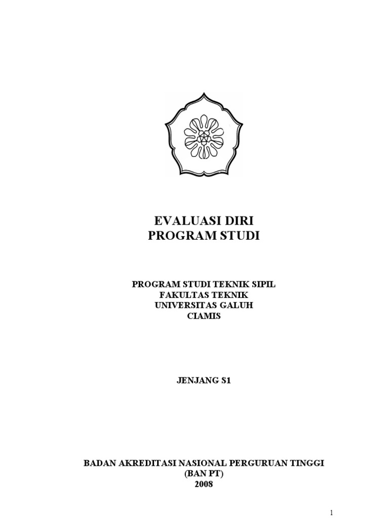 Evaluasi Diri Teknik Sipil | PDF