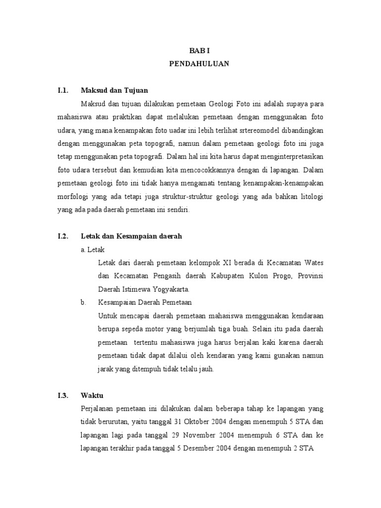 Laporan Pemetaan GeoFoto | PDF