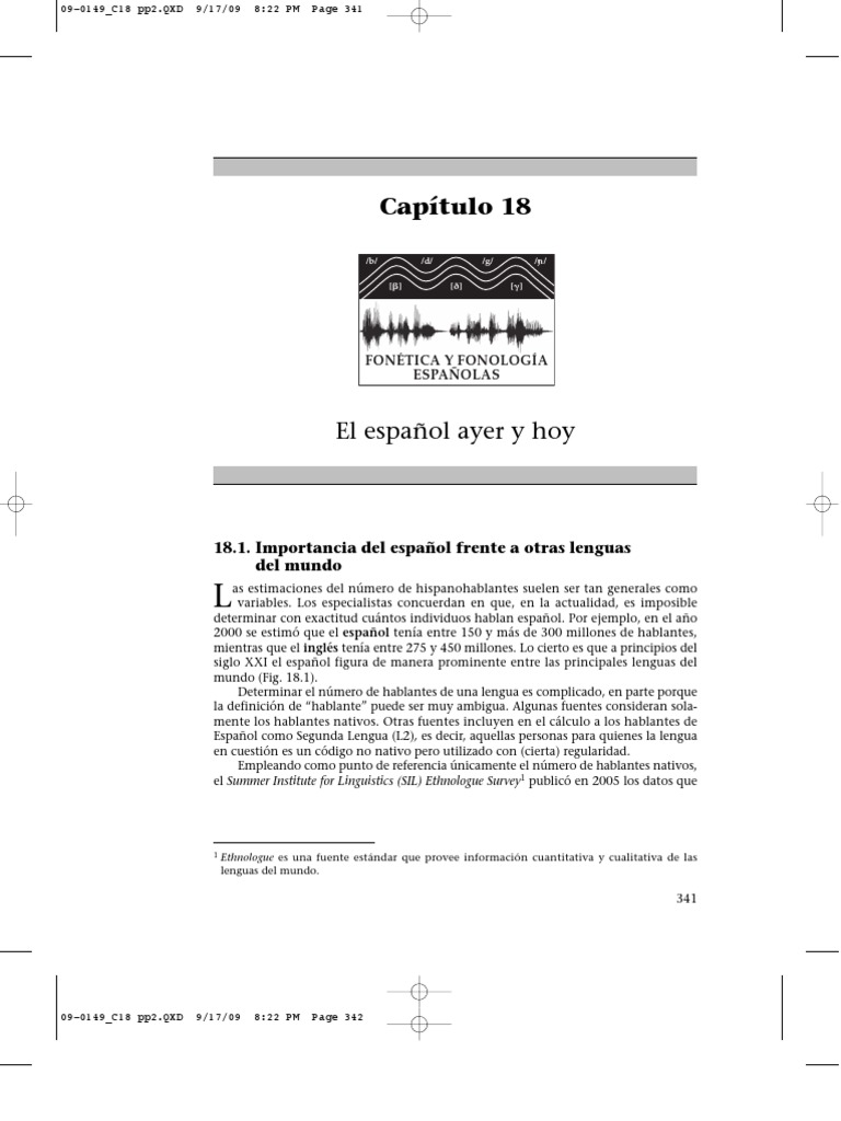 El español en el mundo actual | PDF | Lengua española | latín