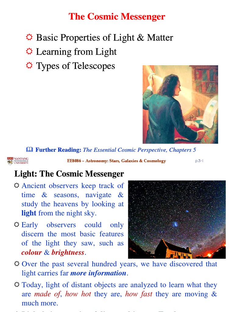 Cosmic Messenger Pdf Telescope Atoms