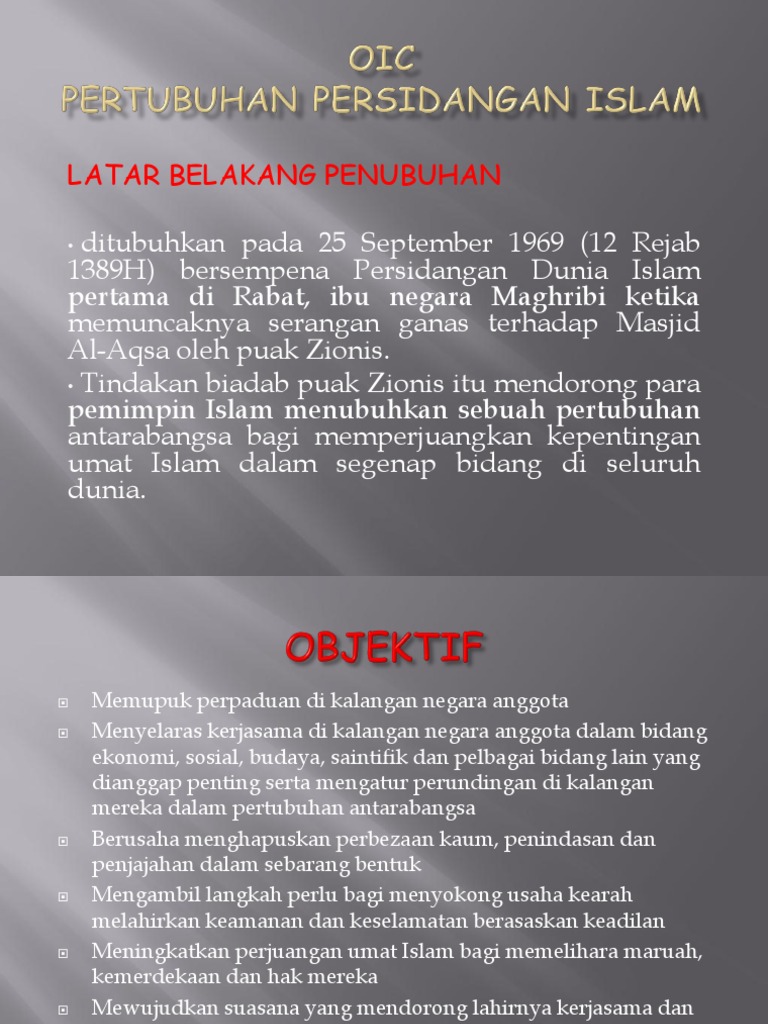 Oic Presentation | Pdf