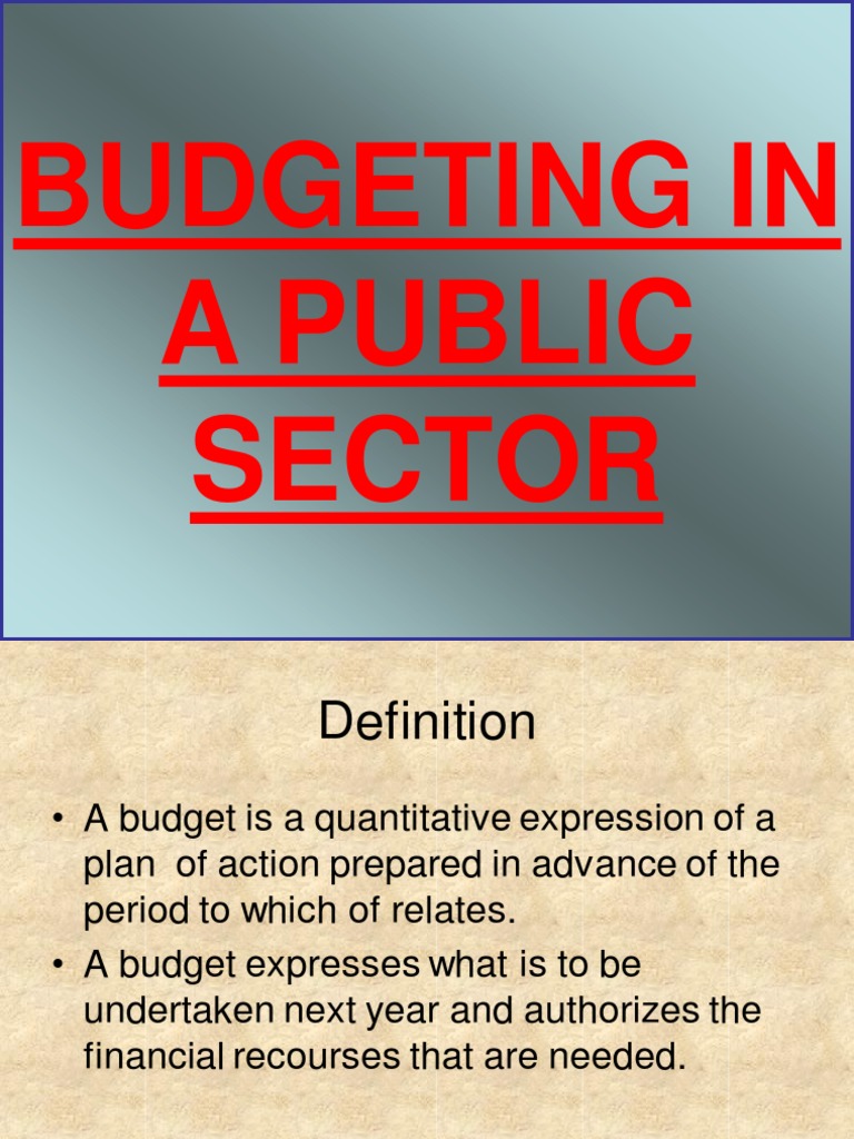 Understanding Budgets in Public Sector | PDF | Budget | Taxes