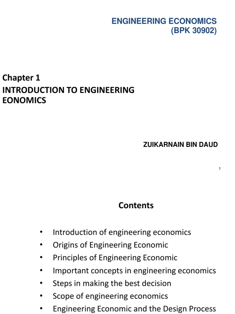 Chapter 1 Introduction To Engineering Economy | PDF | Balance Sheet ...
