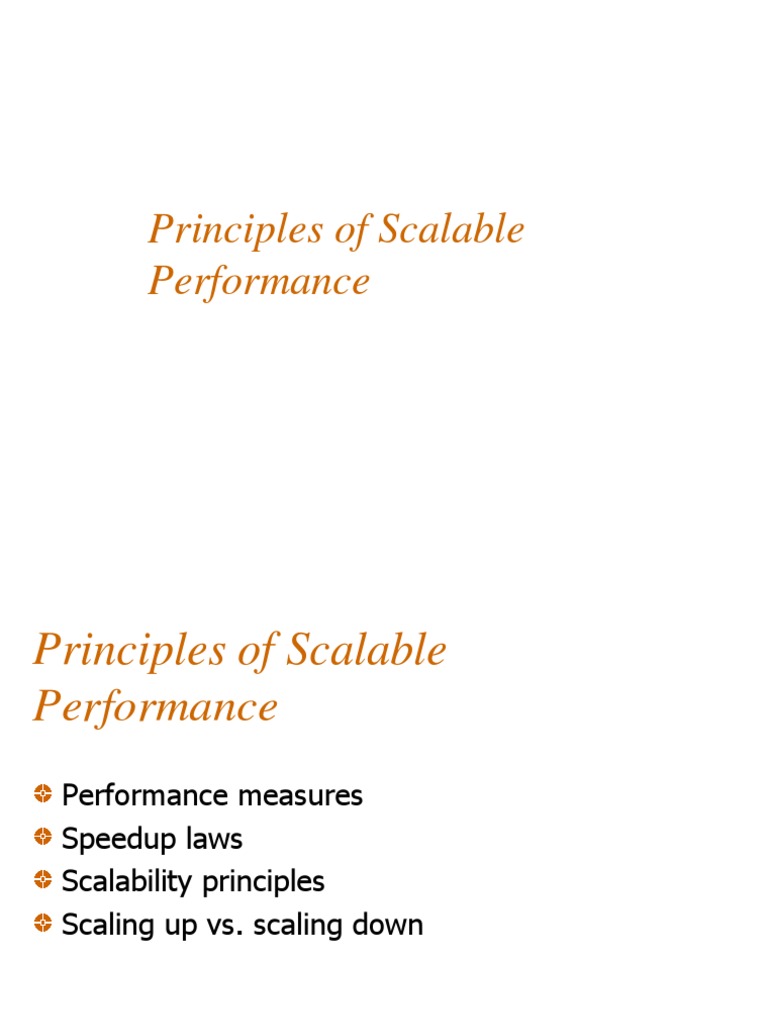 Performance and Scalability Class | PDF | Parallel Computing | Scalability Performance and Scalability Class | PDF | Parallel Computing | Scalability