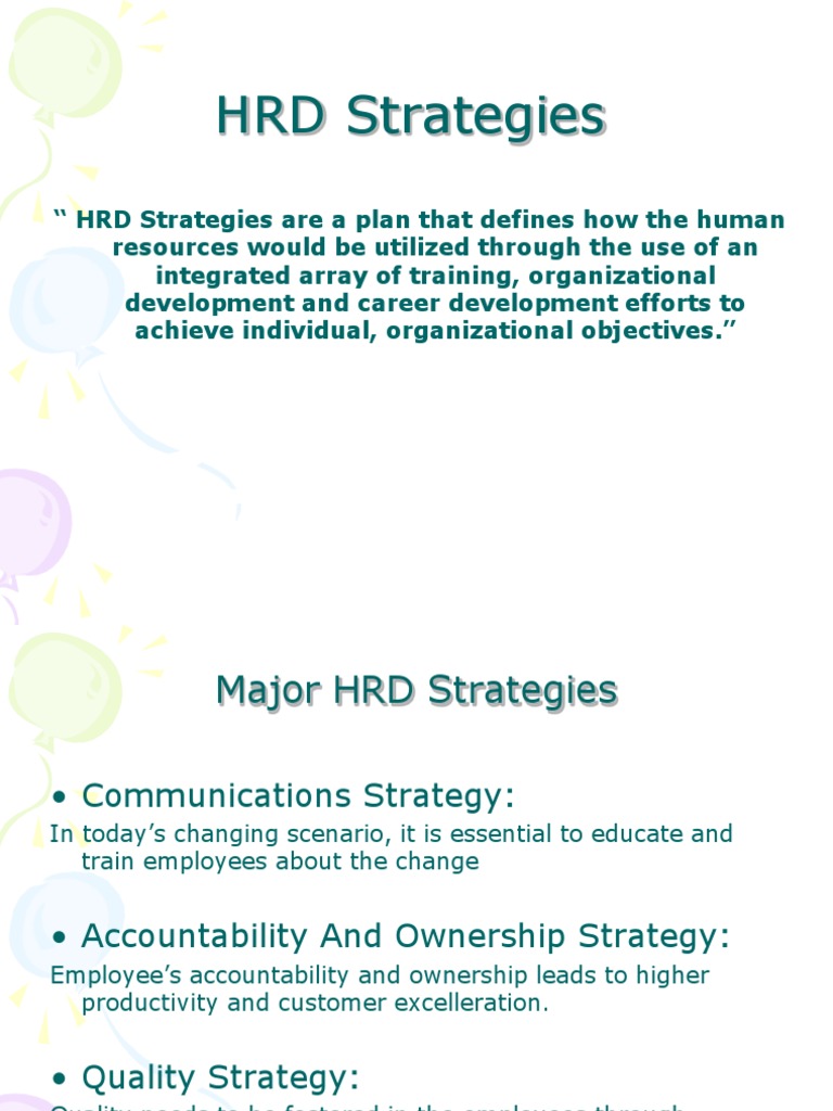 HRD Strategies | Strategic Management | Swot Analysis