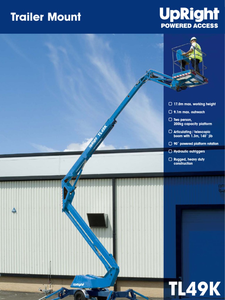 Karakteristike Podizne Platforme Upright TL 49 | PDF