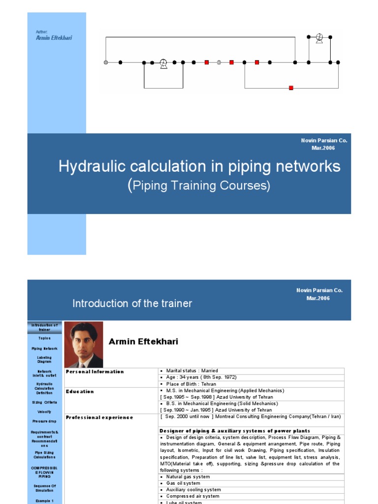 Hydraulic Calculation Lecture-Piping | PDF | Fluid Dynamics | Fire ...
