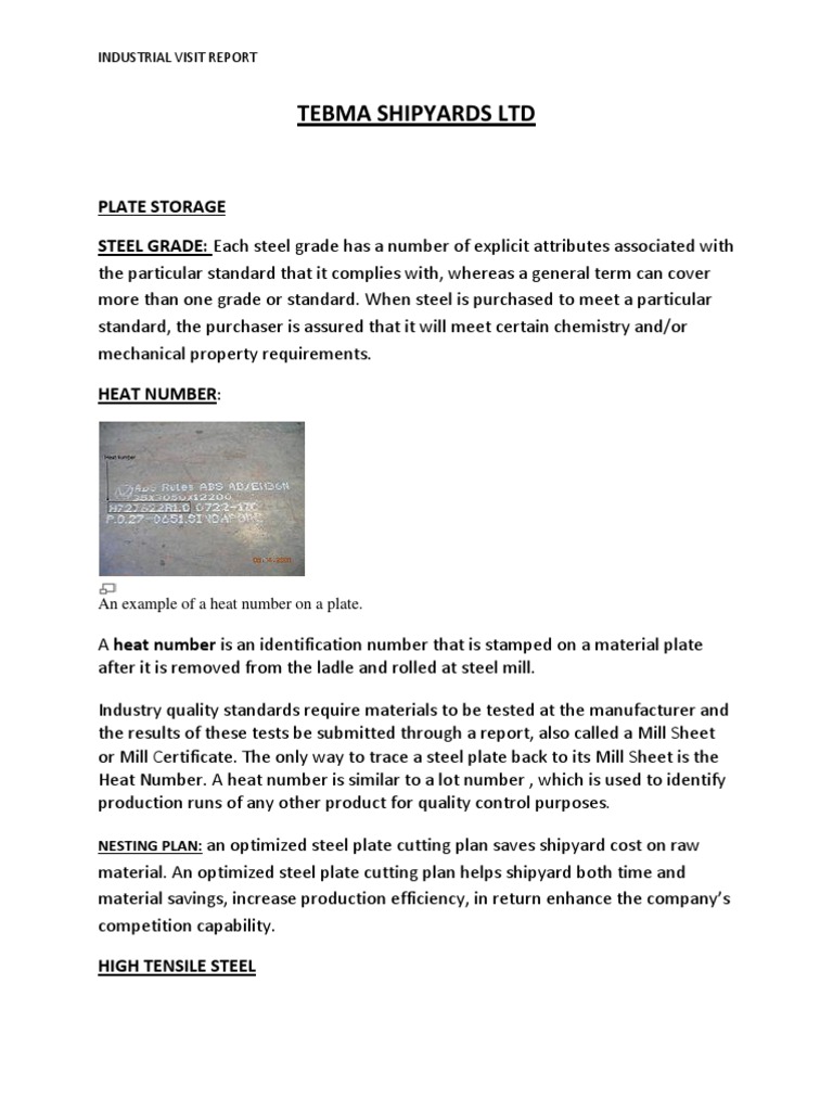 Shipyard Visit | PDF | Structural Steel | Numerical Control