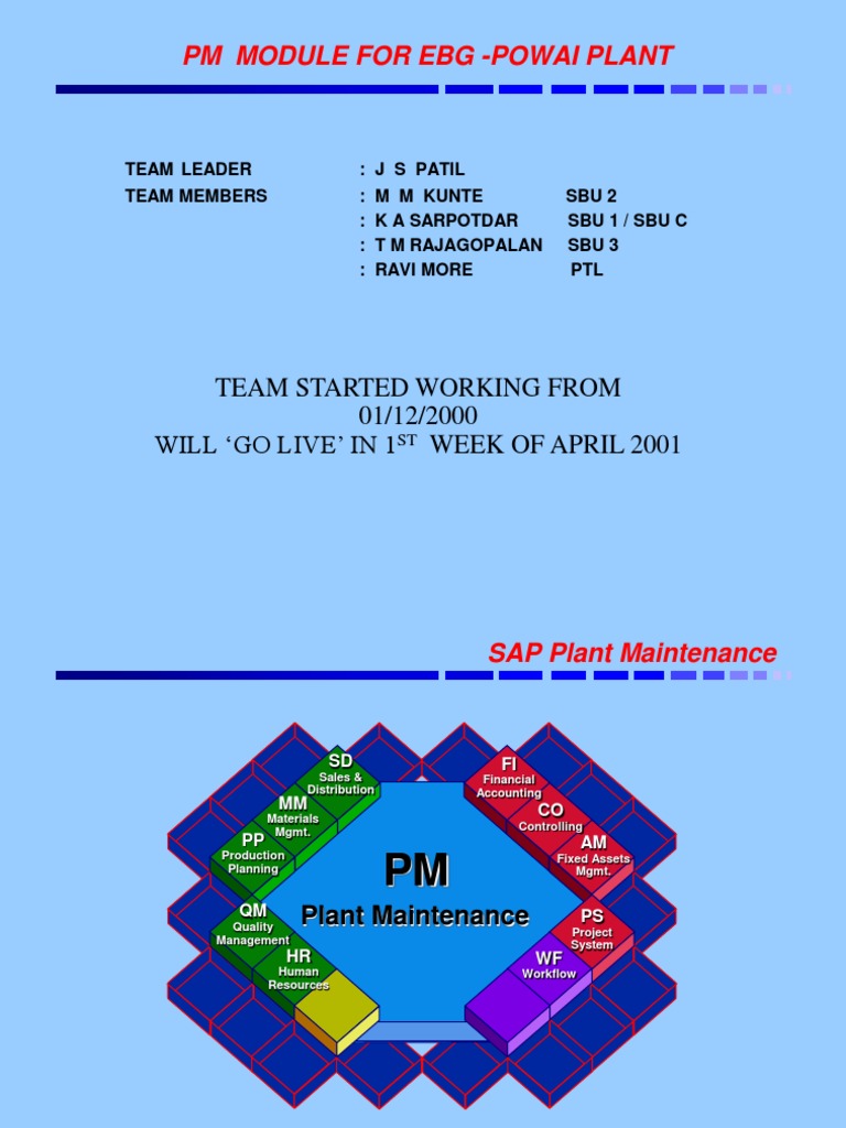 SAP PM USER TRAINING - Pps | PDF | Maintenance | Receipt