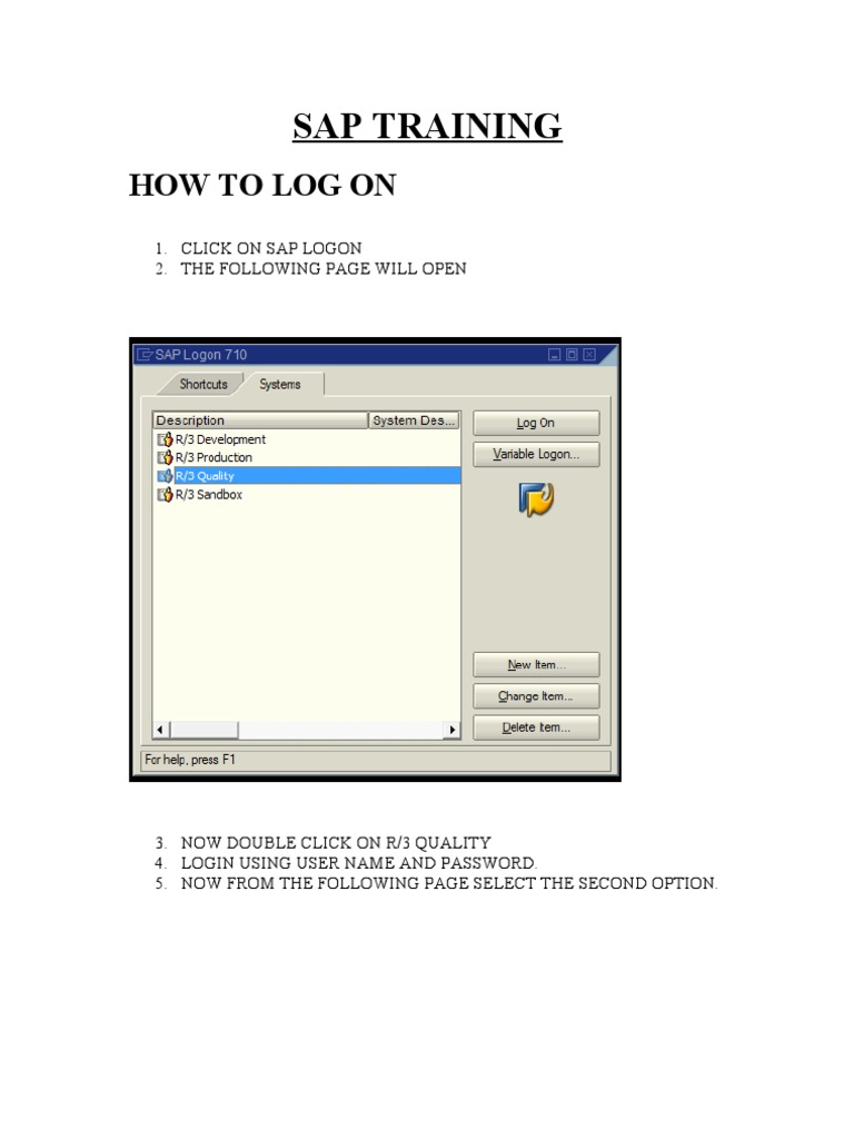 Sap Training | PDF