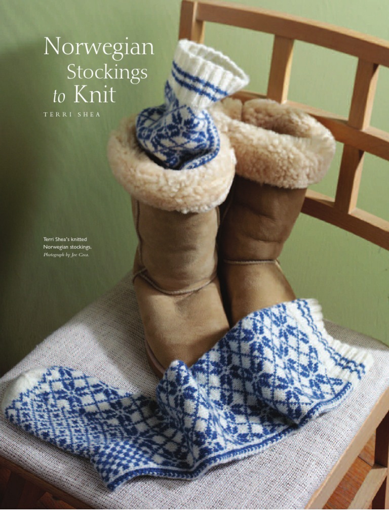 Norwegian Knit Socks | Knitting | Decorative Arts