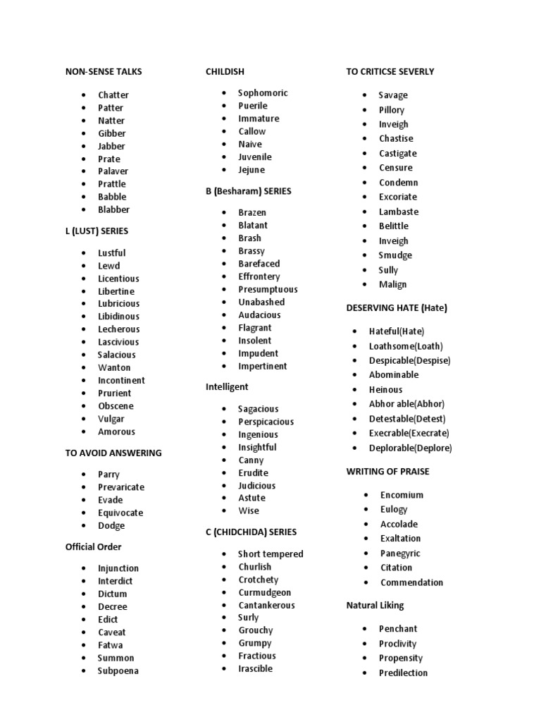 GRE Word List | PDF