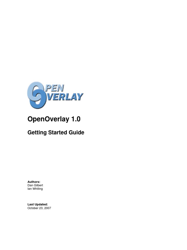 OpenOverlay Getting Started Guide | PDF | Portable Document Format ...