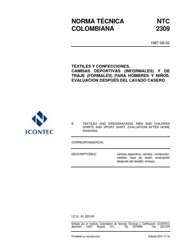 NTC2309 | PDF | Ropa | Science